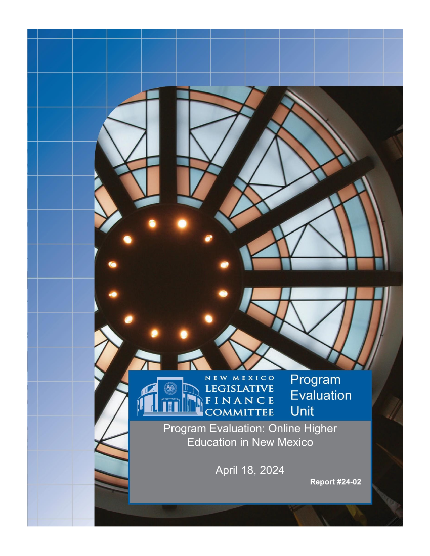 LFC Program Evaluation Unit Reports - New Mexico Legislature